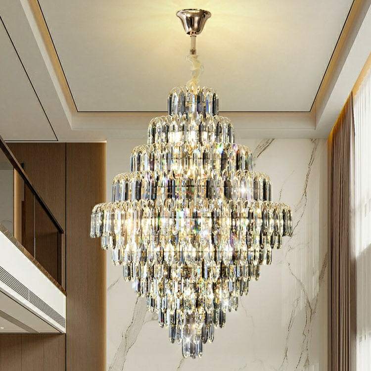 Extra Large Foyer Decorative Crystal Lighting Fixture Living Room Crys