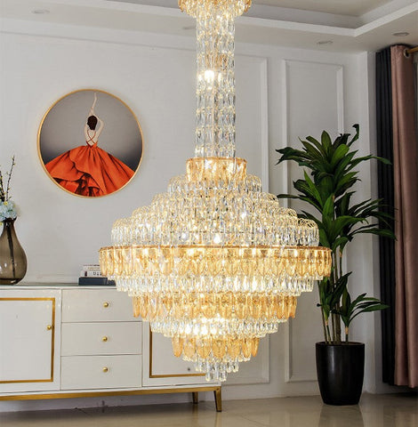 Extra Large Multi-tiered Empire Crystal Chandelier for Big Hallway/Foy ...