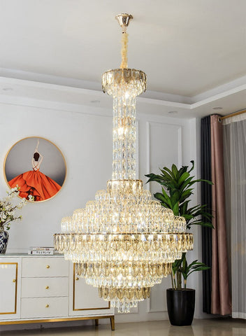 Extra Large Multi-tiered Empire Crystal Chandelier for Big Hallway/Foy ...