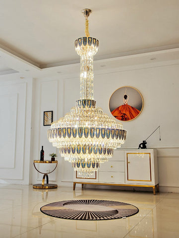 Extra Large Multi-tiered Empire Crystal Chandelier for Big Hallway/Foy ...