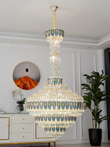 Extra Large Multi-tiered Empire Crystal Chandelier for Big Hallway/Foy ...