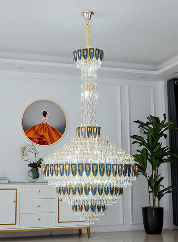 Extra Large Multi-tiered Empire Crystal Chandelier for Big Hallway/Foy ...